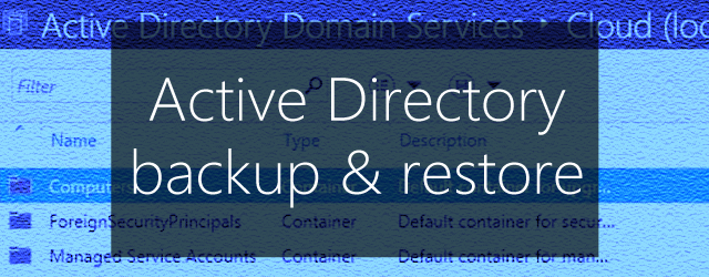 Restoring Active Directory with BackupAssist